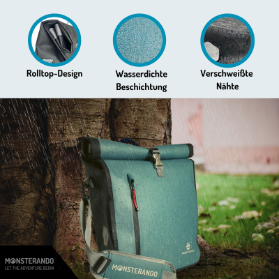 Travel-Monster 3in1 Fahrradtasche RPET